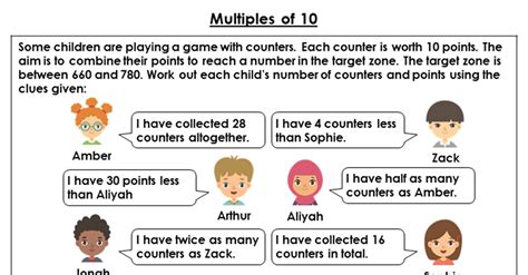 Multiples Of 10 Discussion Problems Classroom Secrets Classroom