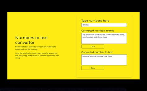 Numbers To Text Convertor