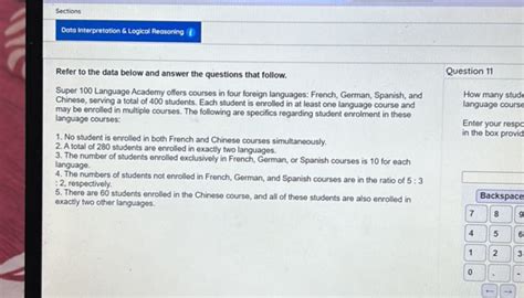 Sections Data Interpretation 8 Logical Studyx