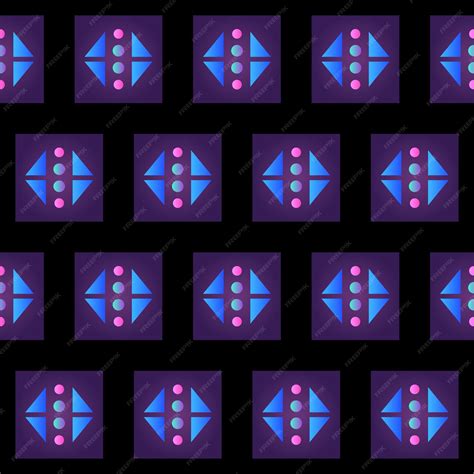 Premium Vector Gradient Colored Shapes Seamless Textile Fabric