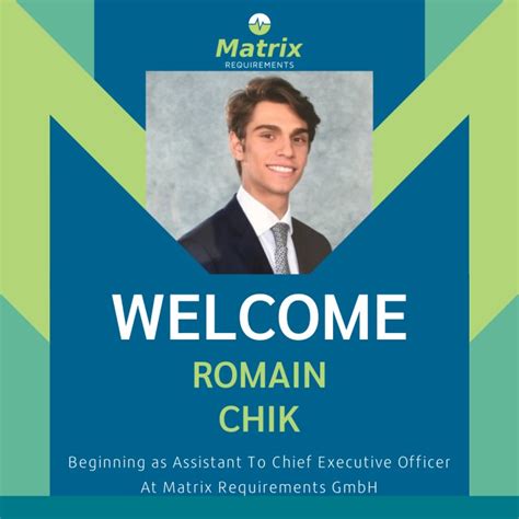 [video] Romain Chik On Linkedin New Employee At Matrix Requirements Gmbh
