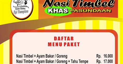 16 Contoh Menu Makanan