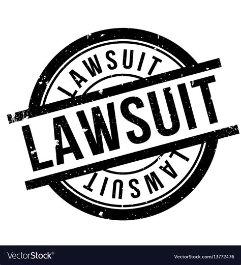 Lawsuit Rubber Stamp Royalty Free Vector Image