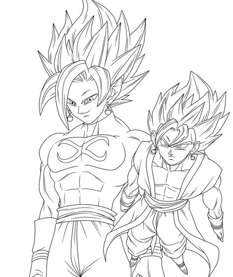 Lineart 37 Vegetto Vs Zamasu Ii By Genesislinearts On Deviantart