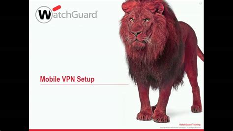 Watchguard Mobile VPN YouTube