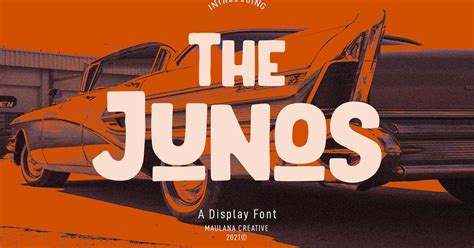 The Junos Display Font Projectbd