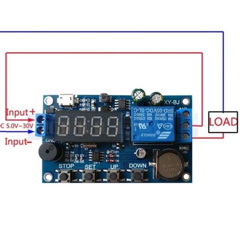 Jual Delay Timer 4D 4TS Real Time Timing Switch Relay Module Control Clock Shopee Indonesia
