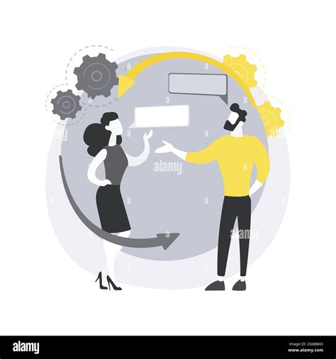 Social Interaction Skills Abstract Concept Vector Illustration Stock