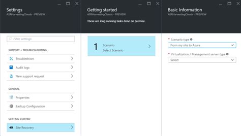getting started azure site recovery asr in new azure portal