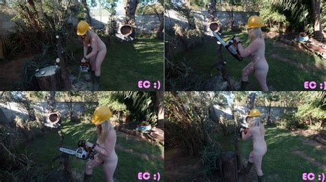 Starting Revving And Cutting A Branch With A Chainsaw 4k Blowjob Queen Clips4sale