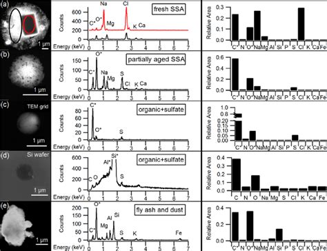 Representative Sem Images And Edx Spectra Of Individual Particles
