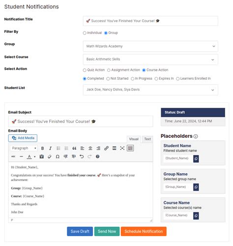 Student Email Notifications For LearnDash LearnDash Notifications