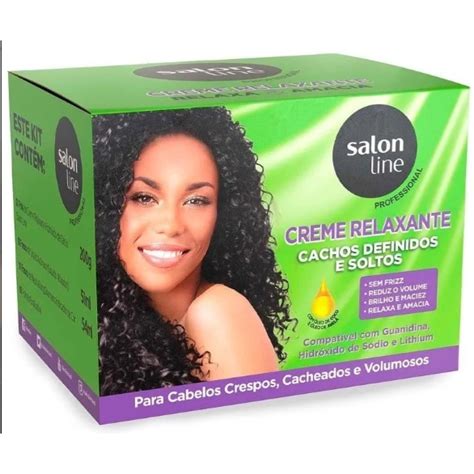 Creme Relaxante Cachos Definidos E Soltos Salon Line Shopee Brasil