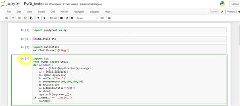 Matplotlib Qt Freezes Jupyter Notebook Issue Pyqt Python Qt
