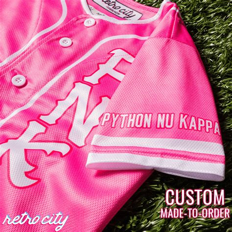Python Nu Kappa Pnk Monsters Sorority Baseball Jersey Retro City Threads
