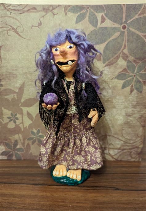 Ooak Female Goblin Doll The Fortune Teller Etsy