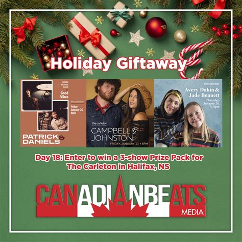 Enter To Win A 3 Show Prize Pack For The Carleton In Halifax
