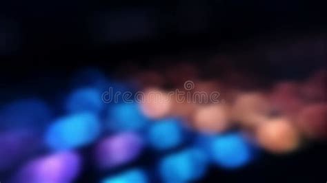 Overflow Of Multi Colored Bokeh Balls On A Black Screen Stock Footage Video Of Cyberspace