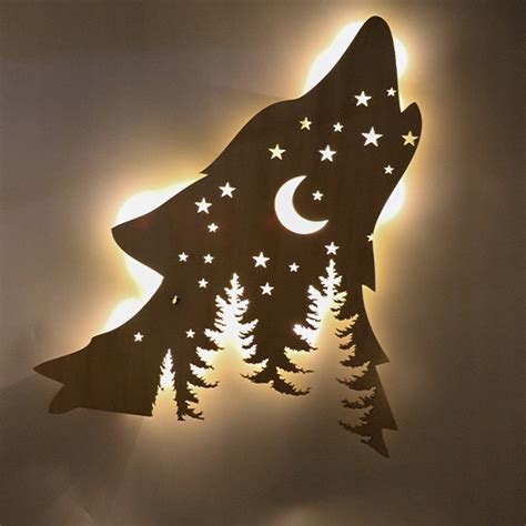 Lampka ścienna nocna LED do pokoju dziecka Wilk Allegro pl