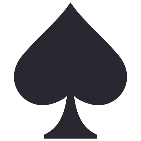 Illustration Of Playing Card Spades Symbol Isolated On White Background