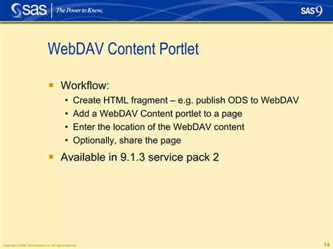 Creating Dashboards With The Sas Information Delivery Portal Ppt Web Design And Html Internet