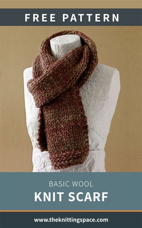 Basic Wool Knit Scarf Free Knitting Pattern Artofit