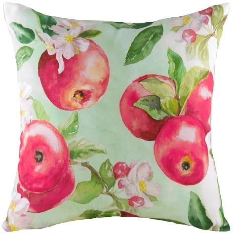 Evans Lichfield Fruit Apples Printed Feather Filled Cushion Diy At Bandq
