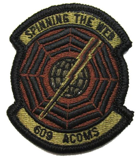 609th Air Communications Squadron Ocp Patch Spice Brown