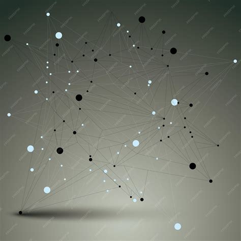 Premium Vector 3d Mesh Contemporary Technology Abstract Object Lattice Futuristic Form With