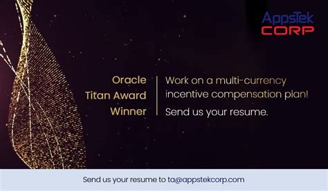 Oic Oracleincentivecompensation Oraclepartner Oracle Hiring Hyderabad Appstek Corp