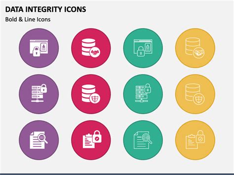 Data Integrity Icons For Powerpoint And Google Slides Ppt Slides