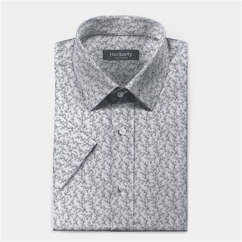 Camisa Manga Corta Blanca Floral De Verano
