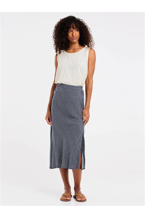 Protest Midi Rok Met Stippen Blauw Wehkamp