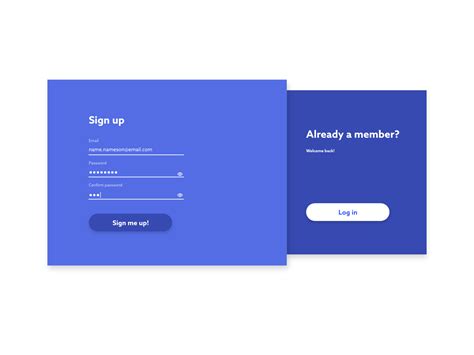 Daily Ui 001 Sign Up Page By Clara Lundborg On Dribbble