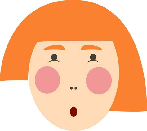 Red Head Girl Illustration Vector On White Background 34512651 Vector