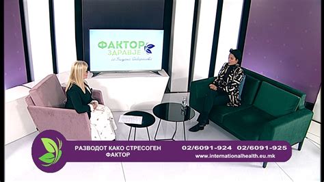 Телевизија 24 Фактор здравје Разводот како стресоген фактор