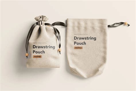 Drawstring Pouch Mockup Mockup Free