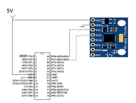 Atmega Connection Atmega With Mpu Stack Overflow