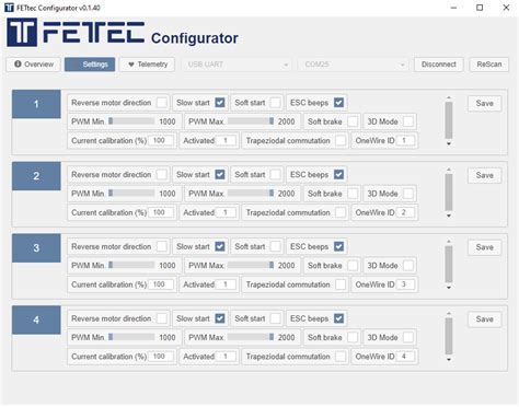 Fettec Onewire Esc Getting The Fettec Configurator To Work Copter 4 5 Ardupilot Discourse