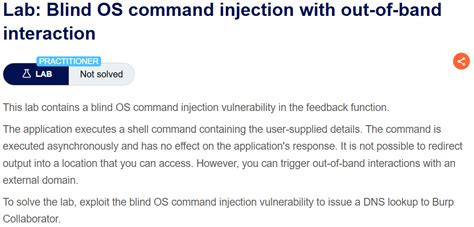 Blind Os Command Injection With Out Of Band Interaction Writeup Cyberhubes