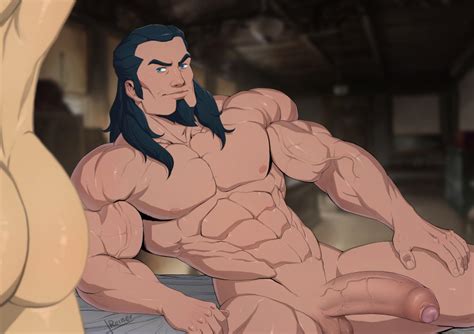 Rule 34 Avatar Legends Balls Bara Beard Beefy Big Penis Boner Daddy