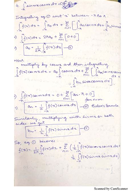 SOLUTION Fourier Analysis Notes Studypool