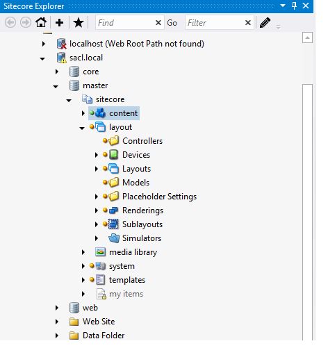 Sitecore7 Missing Layoutsystem And Template Items Under Sitecore