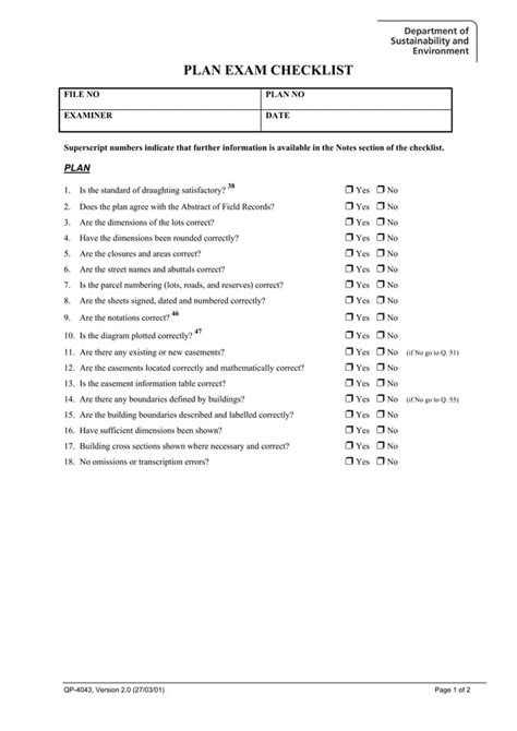 Survey Audit Program Checklist Version 4 0 Pdf