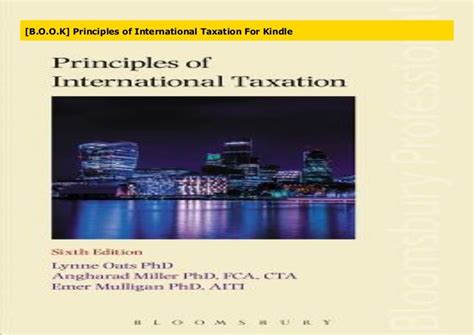 Book Principles Of International Taxation For Kindle