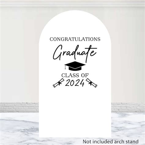 Congratulations Graduate Custom Arch Backdrop Class Of 2024 Backdrop 2024 Etsy Canada