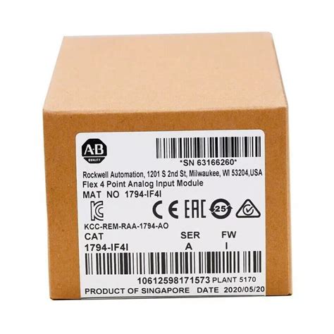 1794 If4i Allen Bradley Flex Io Analog Input Module 16 Bit 4 Inputs