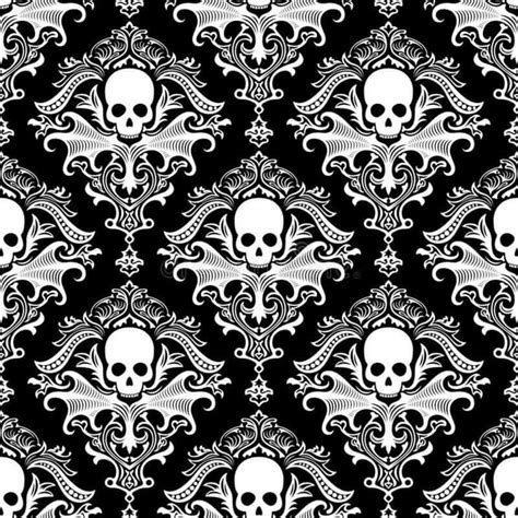 Gothic Skull Pattern For Diy Crafts