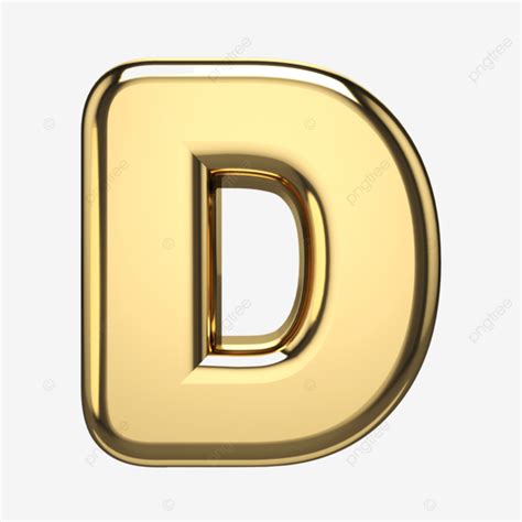 金色字體字母 D 3d 圖標 美麗的 单身的 符號png去背圖片素材免費下載，免摳圖設計圖案下載 Pngtree