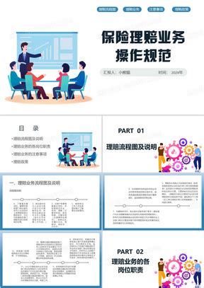 保险理赔PPT模板 保险理赔PPT模板下载 熊猫办公